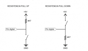 Como leer un pulsador con arduino - resistencia Pull Up
